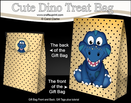 3D Gift Bag Mini Kit - Cute Little Geico Dino - CUP914970_359 ...