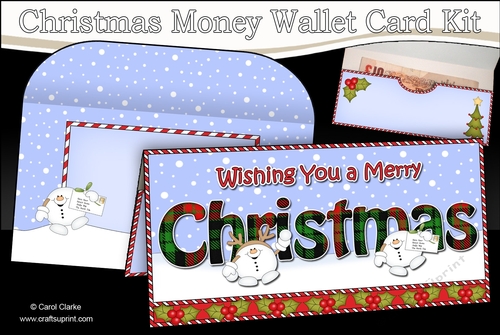 WISHING YOU A MERRY CHRISTMAS Money or Gift Wallet Card Kit - CUP922674 ...