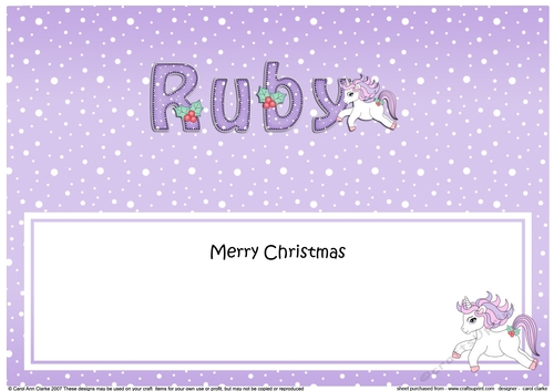 Large DL Merry Christmas RUBY insert - CUP922925_359 | Craftsuprint