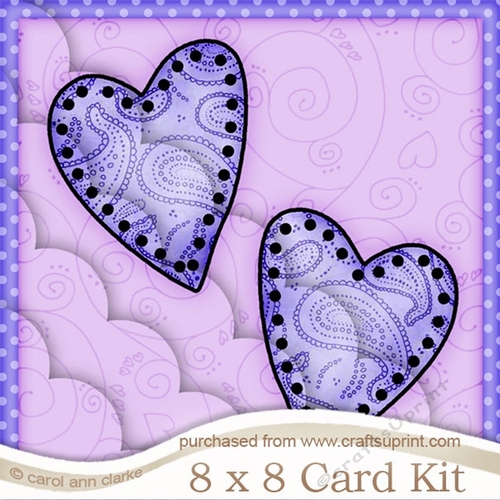 8 x 8 Funky Hearts Mini Kit with Scalloped Corners - CUP979488_359 ...