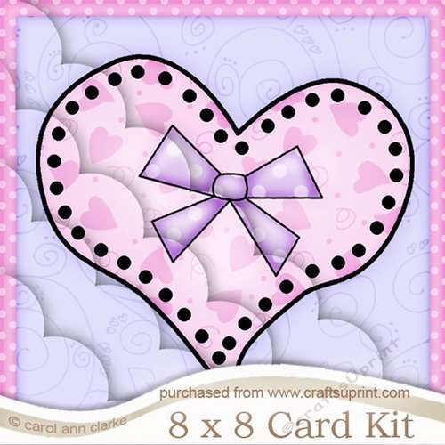 8 x 8 Funky Hearts Mini Kit with Scalloped Corners - CUP979489_359 ...