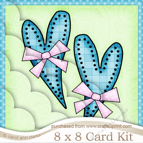 8 x 8 Funky Hearts Mini Kit with Scalloped Corners - CUP979491_359 ...