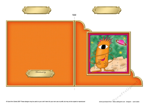 Out of this World Aliens Cut and Fold Corner Card - CUP981890_359 ...