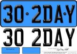 Large Dl 30th Birthday Novelty Number Plate and 3D Decoupage - Photo by ...