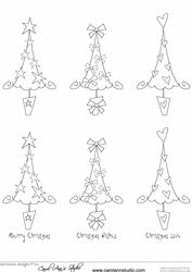 Fun & Funky Xmas Trees Digi Stamps - CUP24374_359 | Craftsuprint