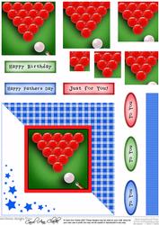 Snooker Quick Card with Pyramage - Photo by JAYES CRAFTED CARDS by Jennifer