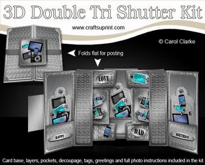 3D Gadgets N Gizmos Double Tri Shutter Card Kit - Photo by BECCY WILTON