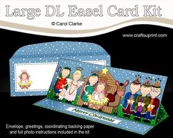 Large DL The Christmas Story Nativity Easel Card Kit - Photo by ...