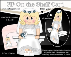 3D On the Shelf Card Kit - Beautiful Bride Catrice - Photo by Barbara ...