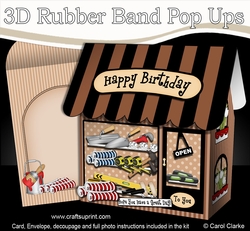 3D Shoppe Pop Up Rubber Band Card Kit - The Hammer n Nails DIY Store ...