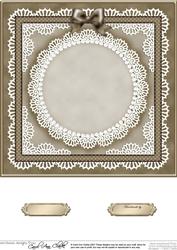 A5 Golden Wedding, Lace and Pearls Quick Card 3D Decoupage - CUP99193 ...