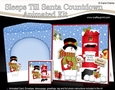 3D Animated Sleeps Till Santa Christmas Postbox Countdown Card Kit ...