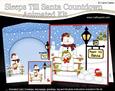 3D Xmas Snowman Mac Sleeps Till Santa Countdown Card - CUP638235_359 ...
