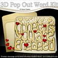 3D ENGAGEMENT Pop Out Word Card - CUP806692_359 | Craftsuprint