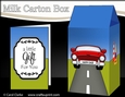 3D Milk Carton Treat Box - Gold VW Beetle Car - CUP945067_359 ...