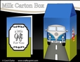 3D Milk Carton Treat Box - Gold VW Beetle Car - CUP945067_359 ...