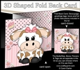 3D Shaped Card Mini Kit - Cute Romantic Rusty Dog has a Rose ...