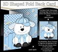 3D Shaped Card Mini Kit - Cute Romantic Rusty Dog has a Rose ...