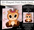 3D Shaped Card Mini Kit - Cute Romantic Rusty Dog has a Rose ...