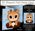 3D Shaped Card Mini Kit - Cute Romantic Rusty Dog has a Rose ...