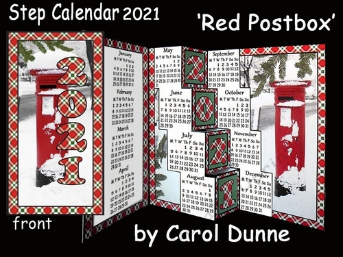 Step calendar 2021 Red Postbox - CUP1059406_173 | Craftsuprint