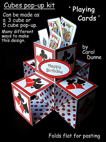 Cube pop-ups Playing Cards - CUP1069472_173 | Craftsuprint