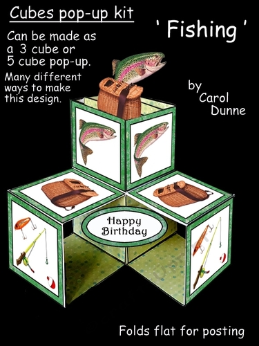Pop-up cube Fishing - CUP1072398_173 | Craftsuprint