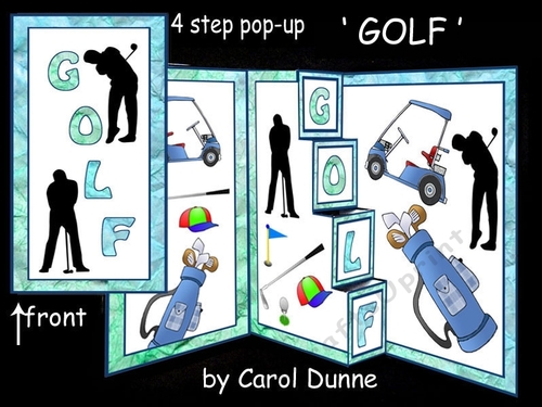 4 Step pop-up GOLF - CUP1104158_173 | Craftsuprint