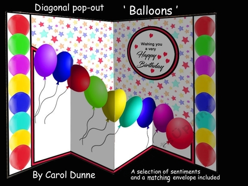 Diagonal pop-out Balloons - CUP1164876_173 | Craftsuprint
