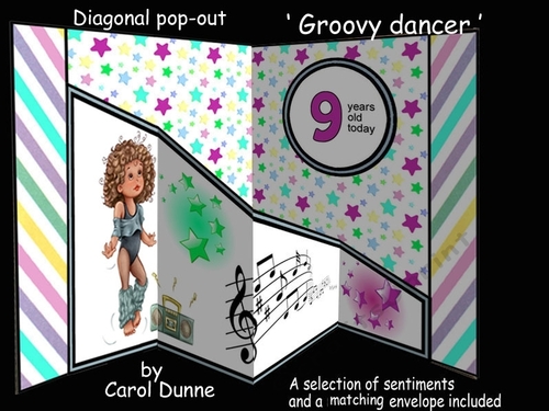 Diagonal pop-out Groovy dancer - CUP1168418_173 | Craftsuprint