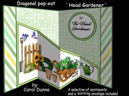 Diagonal pop-out Head gardener - CUP1169326_173 | Craftsuprint