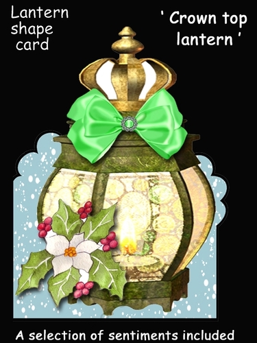 Crown top lantern card - CUP1175975_173 | Craftsuprint