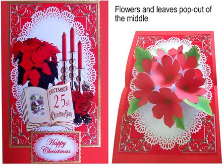 Poinsettia Pop-up Flowers Kit - CUP117650_173 | Craftsuprint