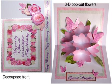 Pink Pop-up Flowers Kit - CUP124484_173 | Craftsuprint