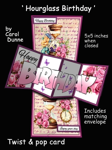 Twist & pop Hourglass Birthday - CUP1288781_173 | Craftsuprint