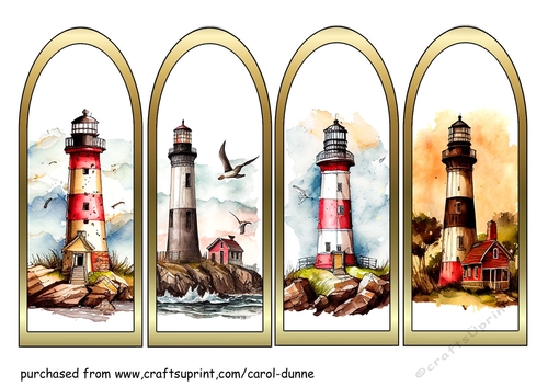 Lighthouse Bookmarks - CUP1289309_173 | Craftsuprint