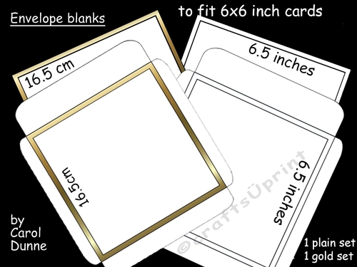 Envelope blanks for 6x6inch cards - CUP1301216_173 | Craftsuprint