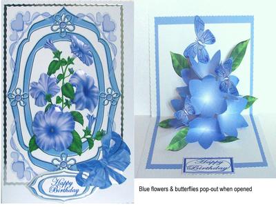 Blue Pop-up Flower Kit - CUP137482_173 | Craftsuprint