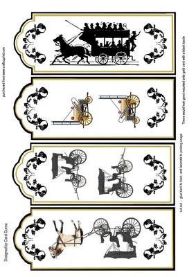 Vintage Transport Bookmarks - CUP138101_173 | Craftsuprint