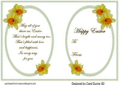 Easter Insert - Daffodils - CUP164296_173 | Craftsuprint