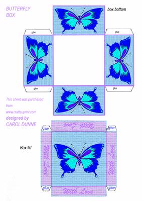 Butterfly Design Box - CUP18486_173 | Craftsuprint