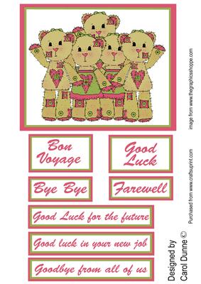 Goodbye Bears Quick Card - CUP219633_173 | Craftsuprint