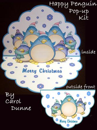 Happy Penguin Pop-up Kit - CUP219808_173 | Craftsuprint
