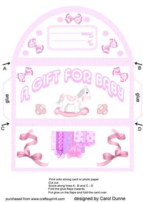 Money Wallet - Baby Girl - CUP284039_173 | Craftsuprint