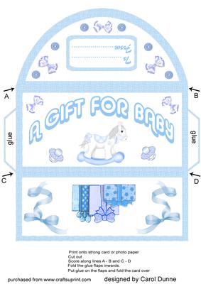 Money Wallet - Baby Boy - CUP284042_173 | Craftsuprint