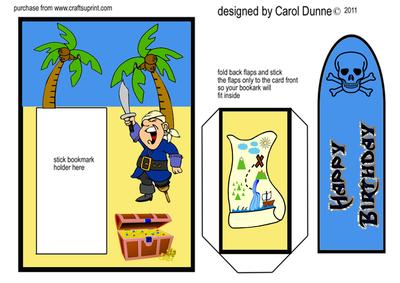 Bookmark Card - Pirates - CUP286134_173 | Craftsuprint