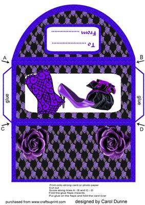 Money Wallet - Purple Basque - CUP287275_173 | Craftsuprint