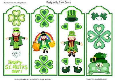 Bookmarks - St Patrick's - CUP290477_173 | Craftsuprint