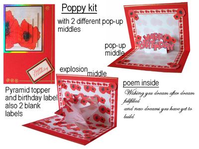 Poppy Pop-up Kit - CUP30323_173 | Craftsuprint