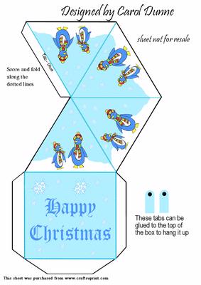Penguin Pyramid Box 2 - CUP30440_173 | Craftsuprint